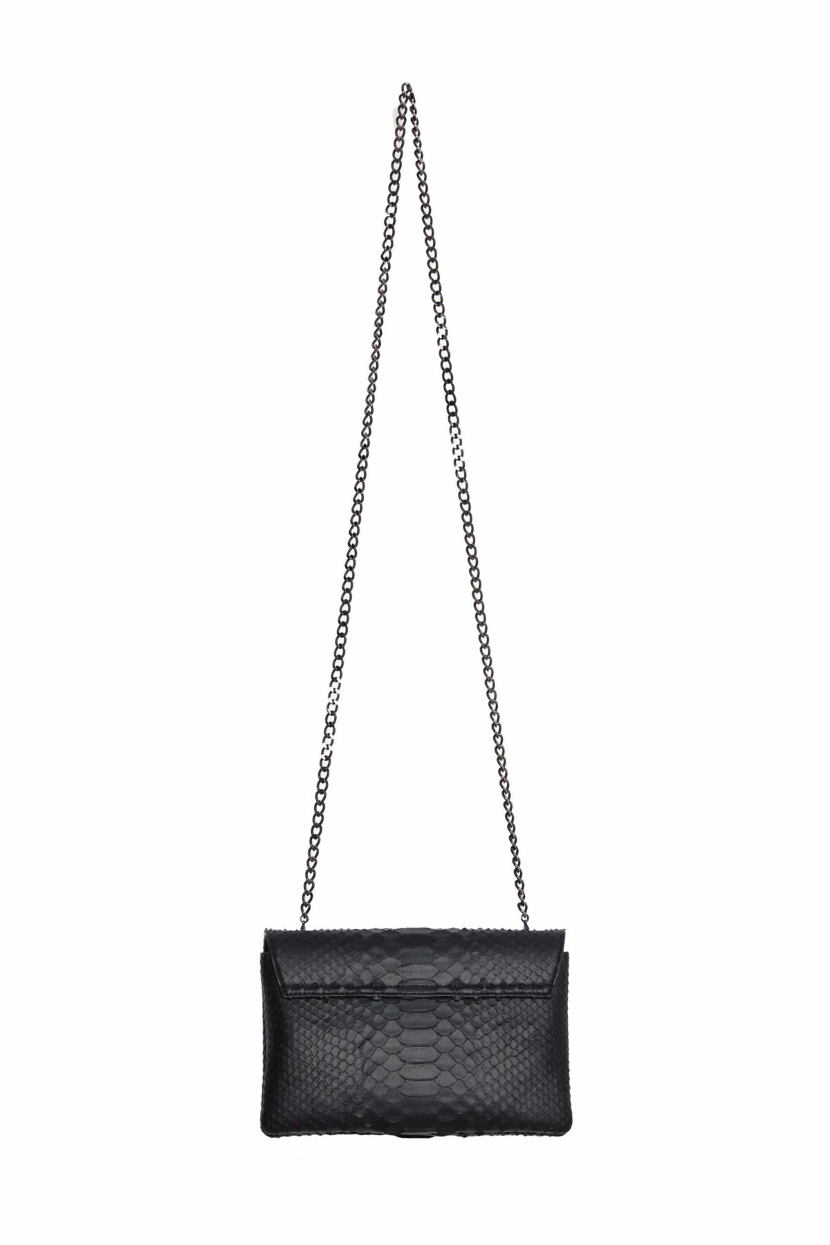 Black Python Handbag ⋆ DEEP BLACK PREMIER BAG