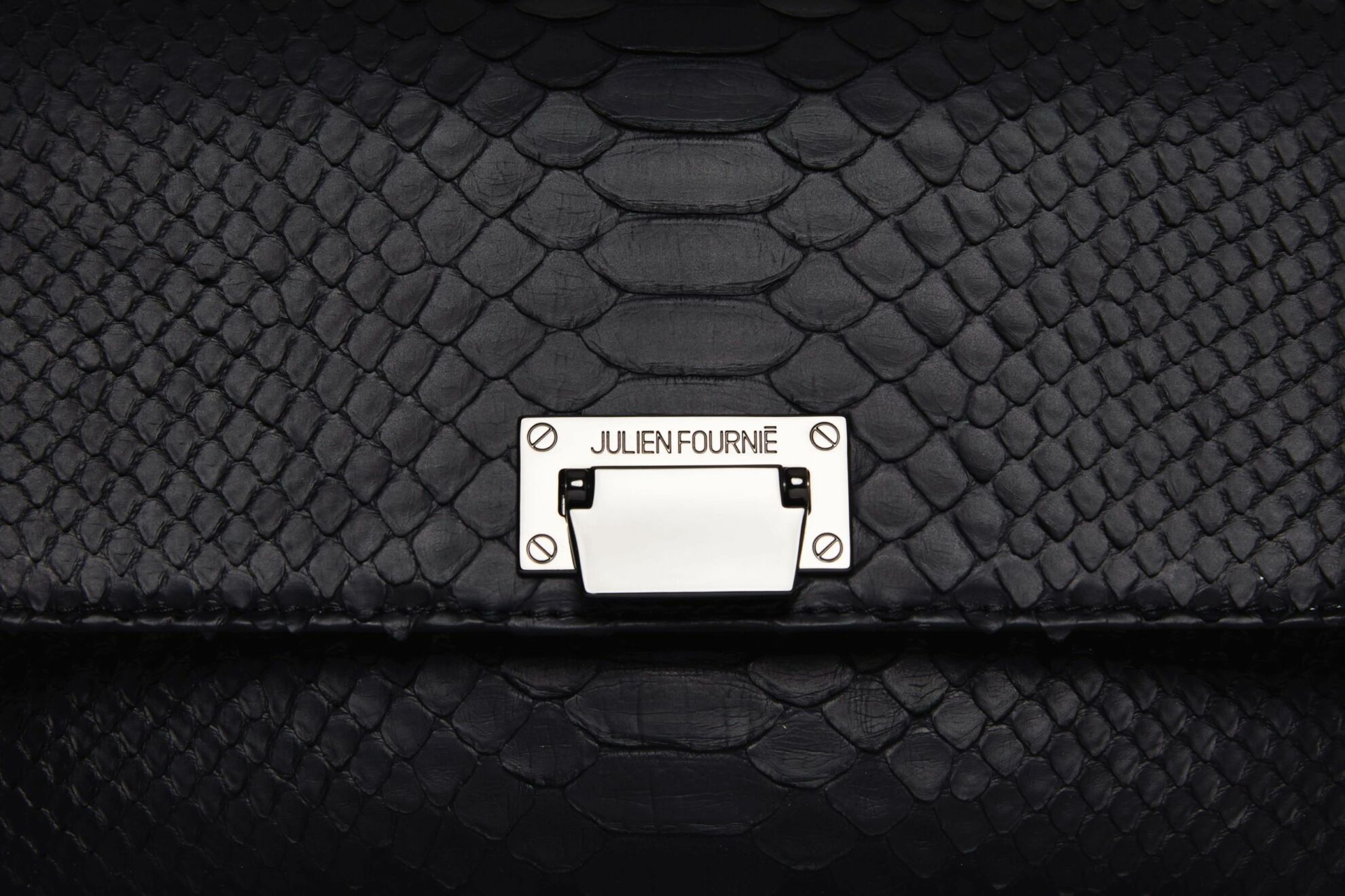 Black Python Handbag ⋆ DEEP BLACK PREMIER BAG