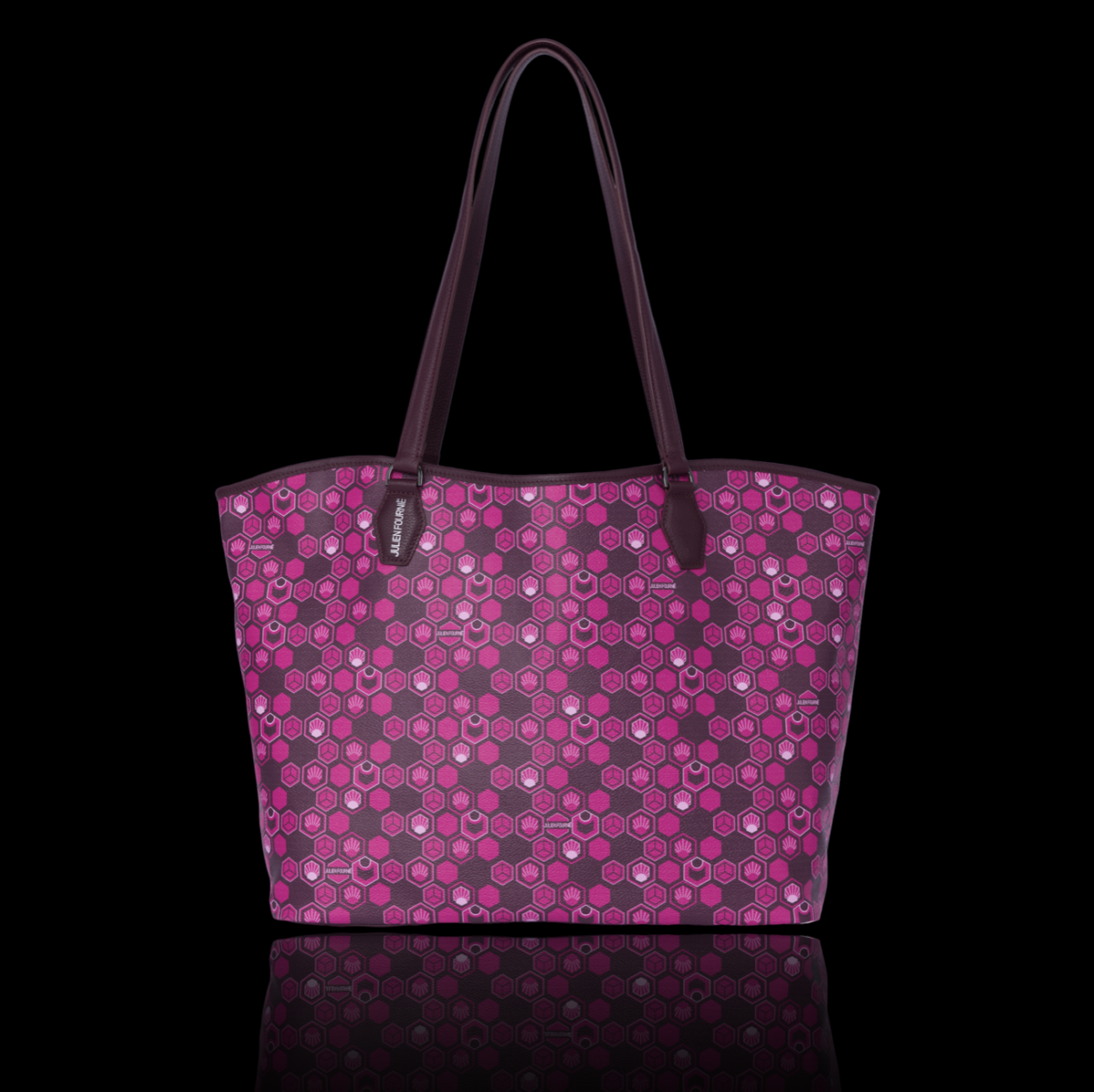 Luxury Tote Bag ⋆ Fushia Saturne Tote Bag