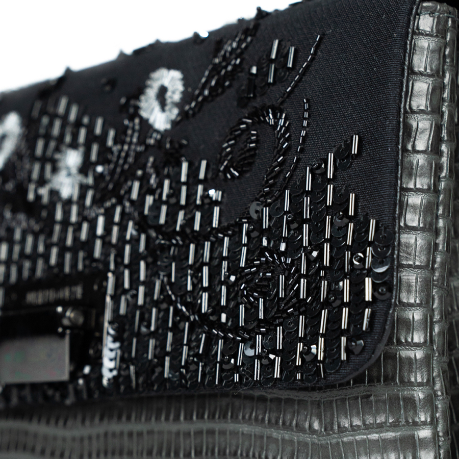 3 Embroidered bags from the First Shield collection