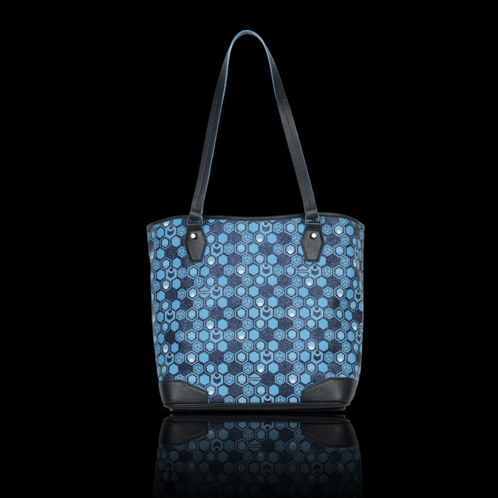 MIDNIGHT BLUE POLLUX TOTE BAG ⋆ Julien Fournié Haute Couture