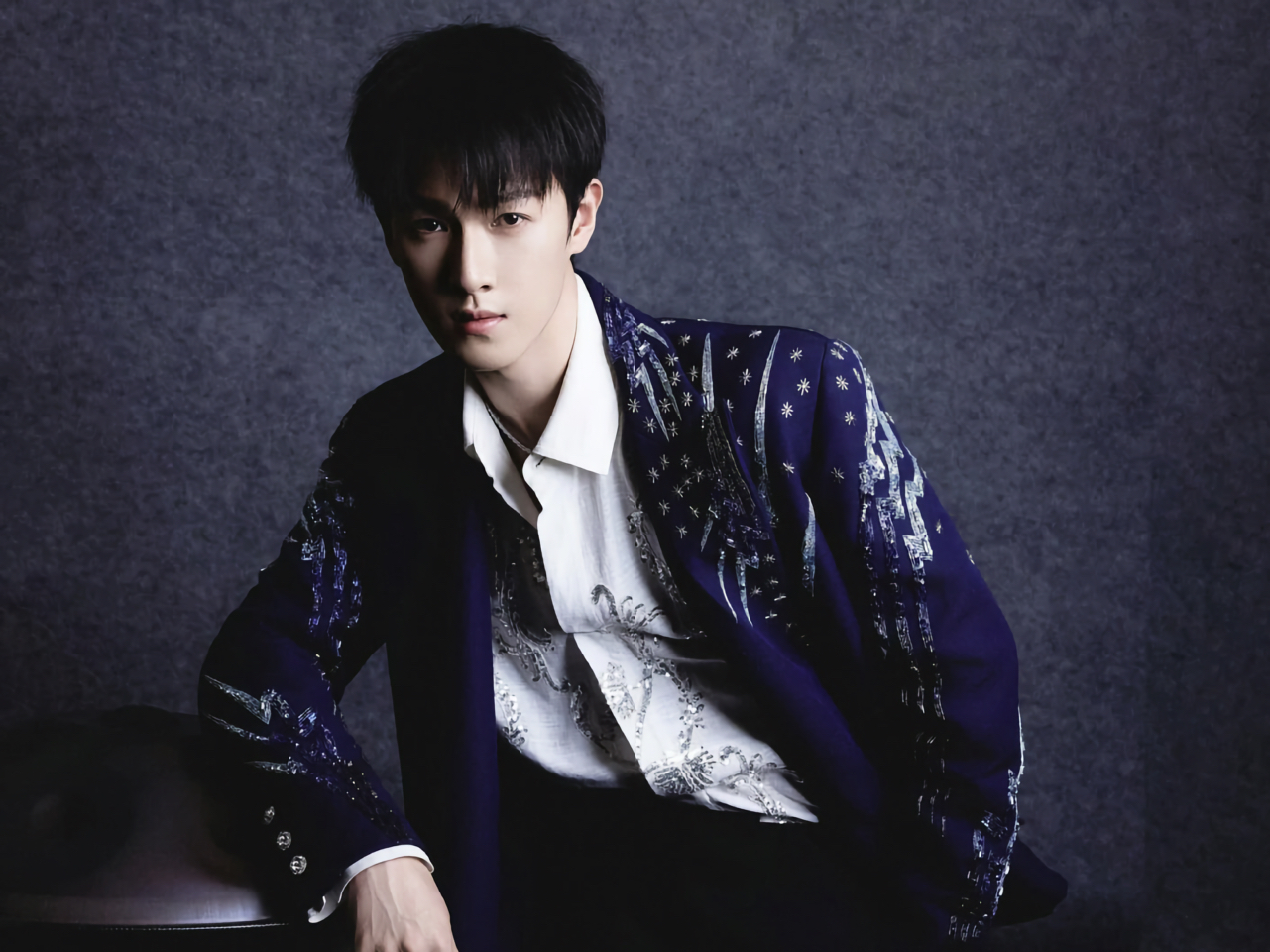 Actor Li Yunrui in Julien Fournié Haute Couture