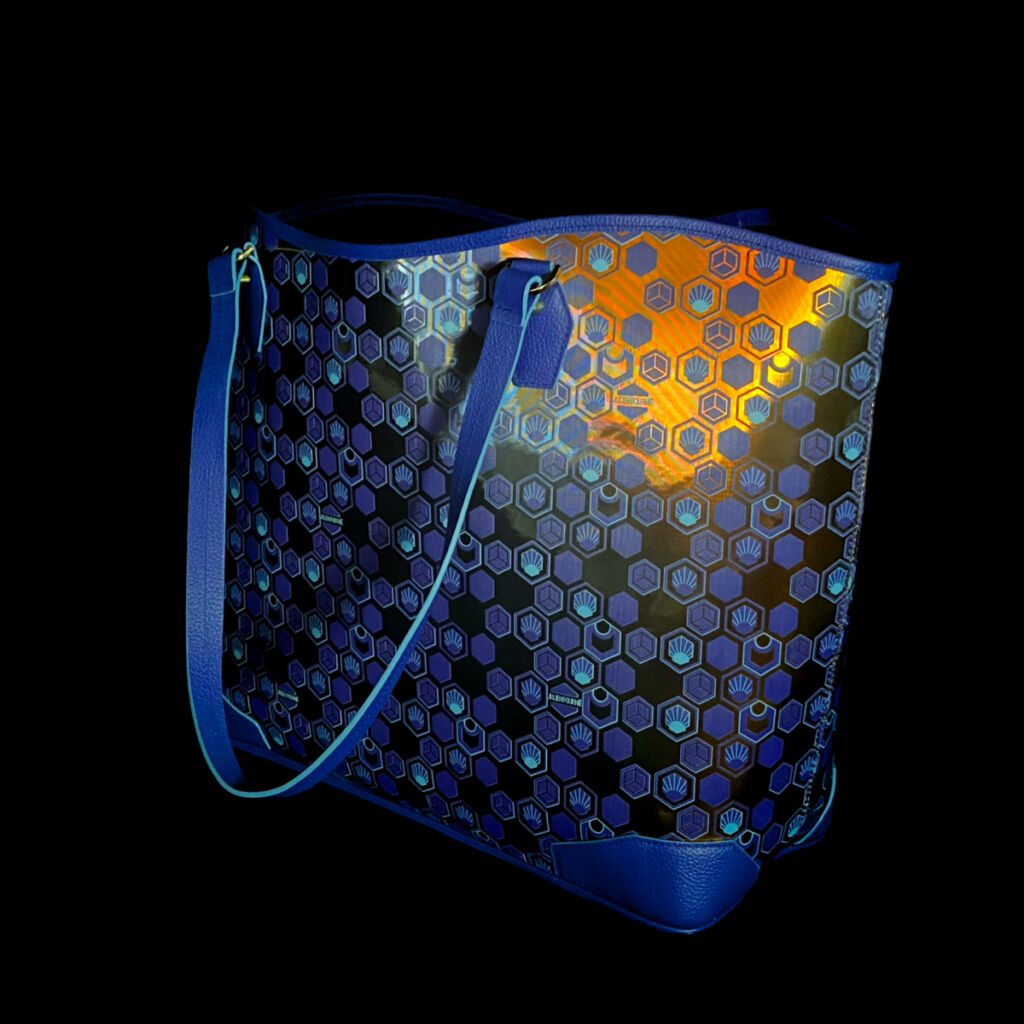 BLUE GOLD SATURNE TOTE BAG ⋆ Julien Fournié Haute Couture